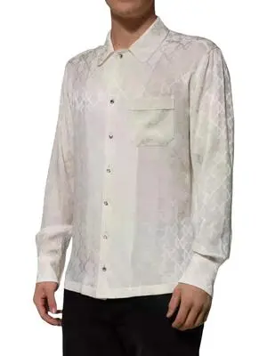 Dolce & Gabbana Dg Logo Long-sleeve Shirt - Neutrals