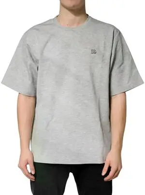 Dolce & Gabbana Dg Logo-plaque T-shirt - Grey
