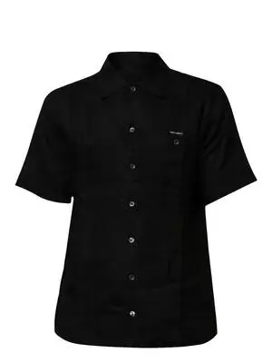 Carhartt Work In Progress Logo-patch Short-sleeve Shirt - Black