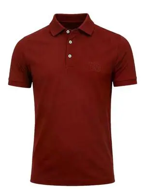 Dolce & Gabbana Dg Embroidered Polo Shirt - Red