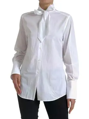 DOLCE & GABBANA Dolce & Gabbana Cotton Tie Neck Shirt