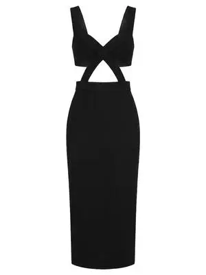 DOLCE & GABBANA Dolce & Gabbana Cut-Out Criss-Cross Midi Dress