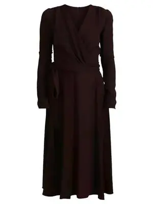 DOLCE & GABBANA Dolce & Gabbana Wrap Long-Sleeve Midi Dress