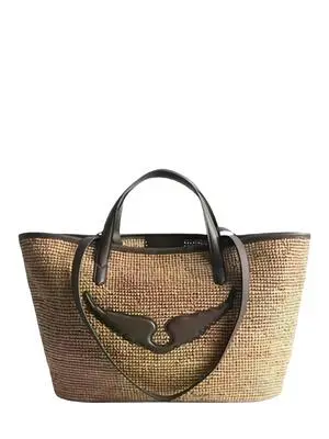 Zadig&Voltaire Wings Woven Tote Bag - Neutrals