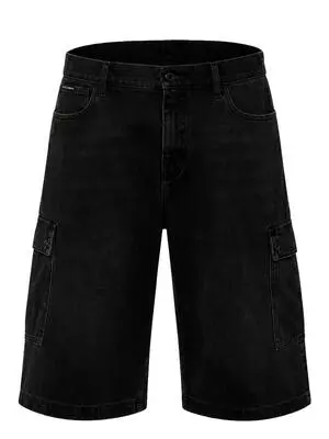 Dolce & Gabbana Denim Cargo Shorts - Black