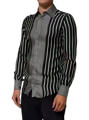 Dolce & Gabbana Martini Striped Shirt - Black
