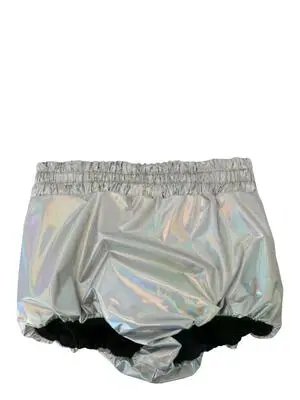 DOLCE & GABBANA Dolce & Gabbana High-Waisted Metallic Effect Shorts