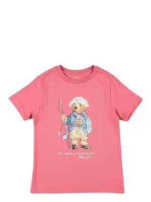 Polo Ralph Lauren Cotton Jersey T-shirt With Polo Bear Print - Red