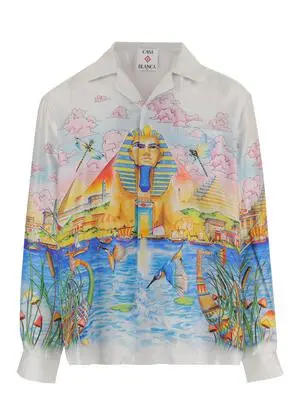 Casablanca Printed Silk Bowling Shirt - Multi