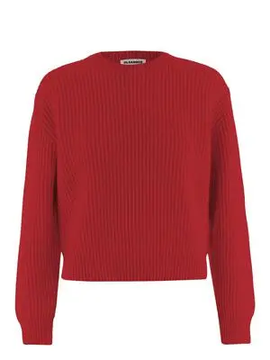 JIL SANDER Wool Sweater - Red