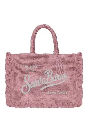 MC2 SAINT BARTH Raffia Tote - Rosa