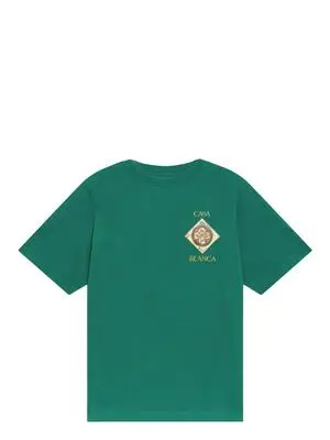 Casablanca Printed Cotton T-shirt - Verde