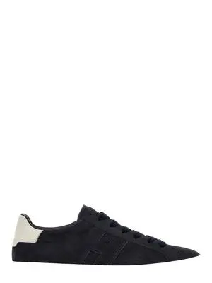 Hogan Rebel Blue Leather Sneakers - Navy