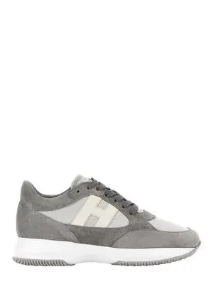 Hogan Hogan Interactive Sneakers In Leather And Nylon Multi