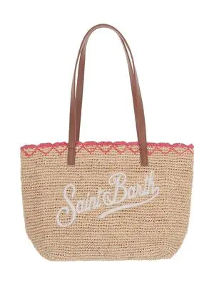MC2 SAINT BARTH Raffia Tote Bag - Natural