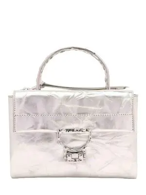 COCCINELLE Arlettis Droplet Handheld Bag - Argento