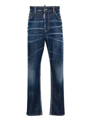 Dsquared2 Mid Rise Skinny Jeans - Navy Blue