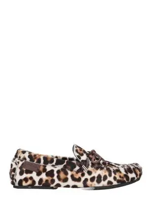 Paul Smith Leopard Print Loafers - Brown