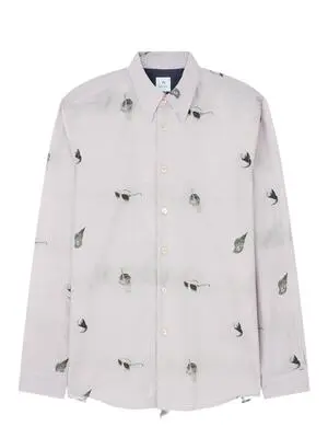 Paul Smith Regular Fit Printed Shirt - Smoke