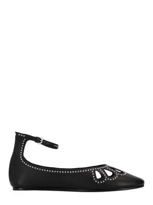 Isabel Marant Étoile Ballerinas With Stud Embellishments - Black/silver