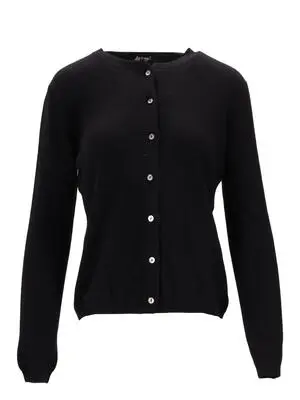 LA ROSE Cashmere Cardigan - Nero