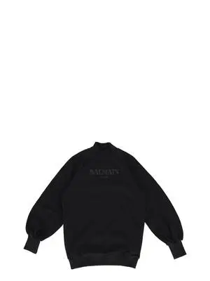 Balmain High Neck Sweatshirt - Red