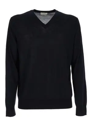 BALLANTYNE V-neck Pullover - Blu