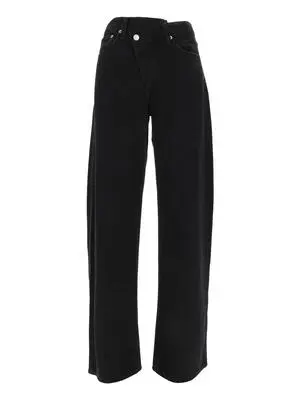 AGOLDE Luna Pieced High-rise Curved Tapered Jeans - Other
