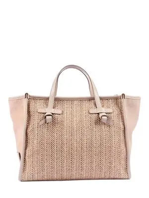 GIANNI CHIARINI Leather And Fabric Tote Bag - Other