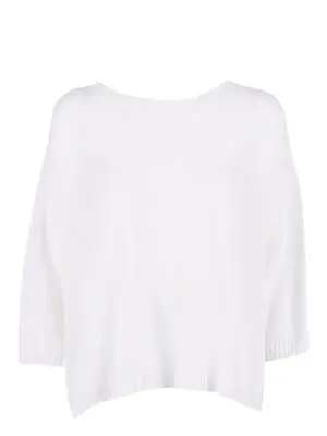 Max Mara Cannone" Knit Top - White
