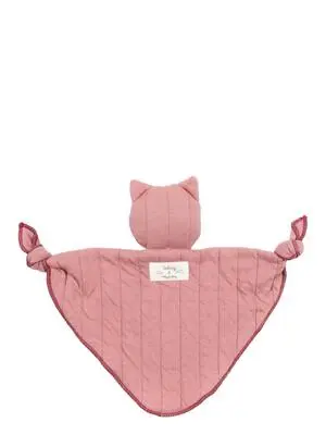 TEDDY & MINOU Quilted Cat Security Blanket - Red