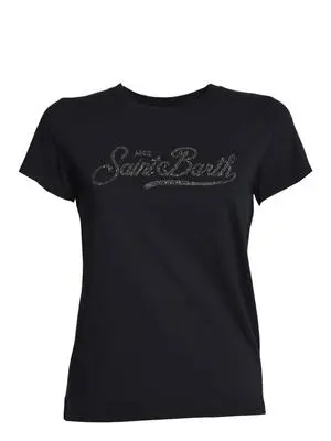 MC2 SAINT BARTH Embellished Crewneck T-shirt - Nero