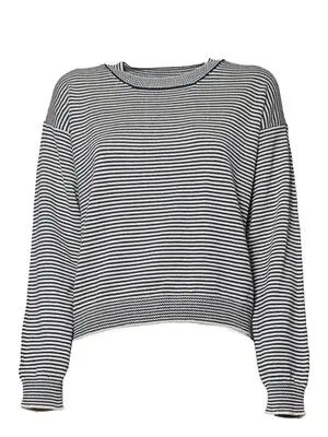Max Mara Striped Pullover - Nero/crema