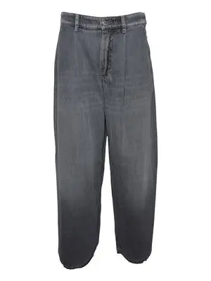 Max Mara High-waisted Wide-leg Jeans - Grigio