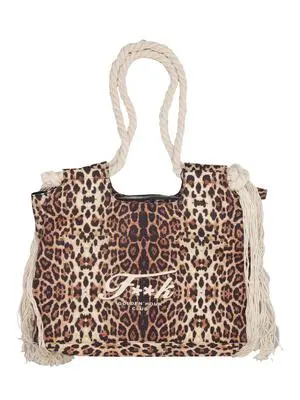 F**K PROJECT F**k Project Canvas Leopard Print Tote Bag
