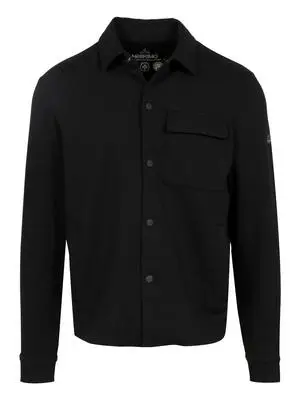 HESKIMO Long Sleeve Cotton Blend Shirt - Black
