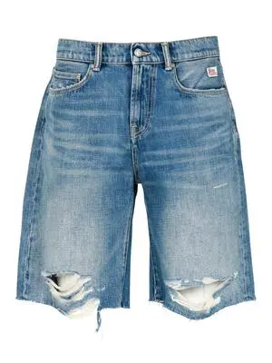 ROY ROGER'S Medium Wash Five-pocket Denim Shorts - Medium Denim