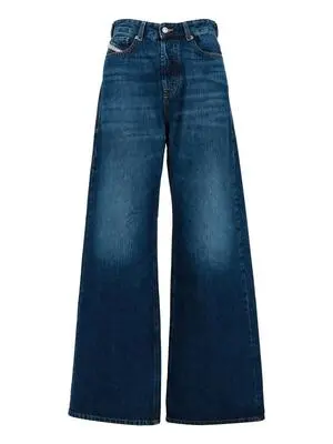 DIESEL® Diesel Wide Leg Denim Pants Medium Denim