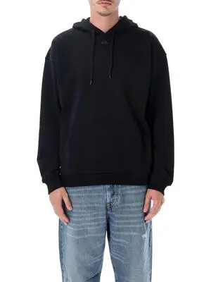 DIESEL® Hoodie With Oval D Embroidery - Nero