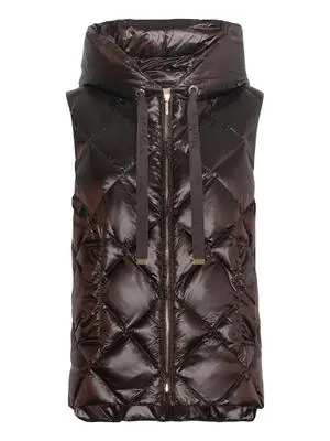 Max Mara Quilted Down Gilet - Brown