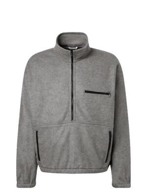 Auralee Silk Fleece Half-zip Sweatshirt - Gray