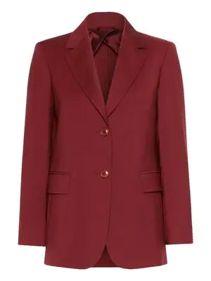 Max Mara Mstassenzi Single-breasted Jacket - Ruby Colour
