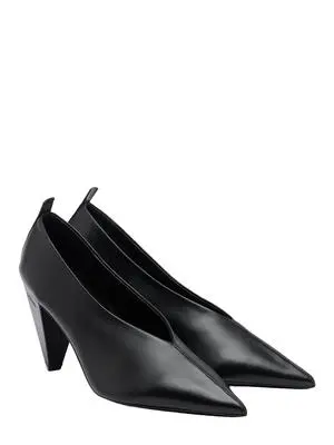 Loewe Origami Cubic Leather Pumps - Black