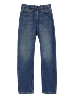 THE ROW Daciana Denim Cotton Jeans - Blue