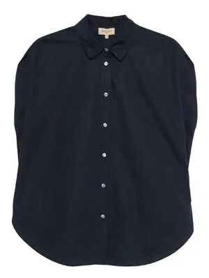 Woolrich Cotton Button-up Shirt With Classic Collar - Blue