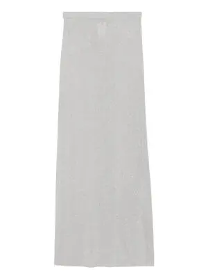 TOM FORD Sequined Long Skirt - Silver