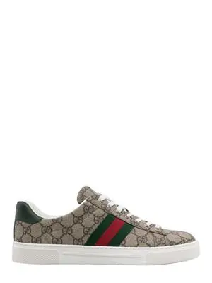 Gucci Ace Gg Canvas Sneakers - Brown