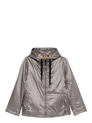 Max Mara Padded Blouson Jacket With Drawstring Hood - Brown