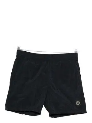 Stone Island Logo Swim Shorts - Blue