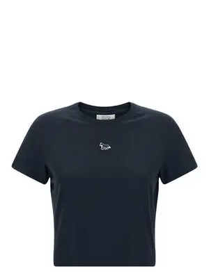 Maison Kitsuné Logo Cotton T-shirt - Blue